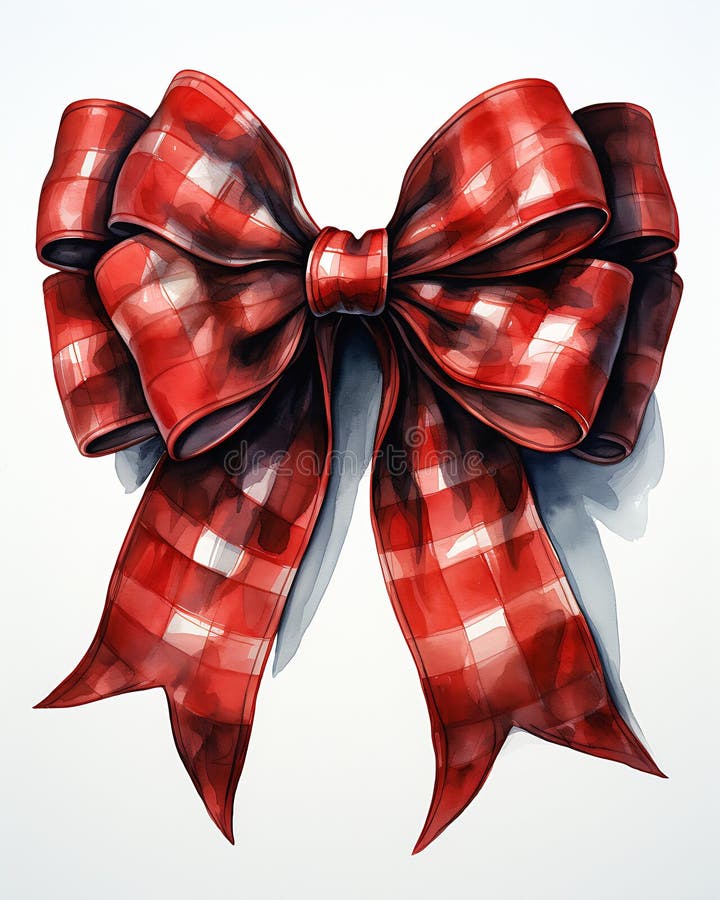 Red Bow Traditional Drawing Sap Computer Beard Perfect Streamer Stock ...