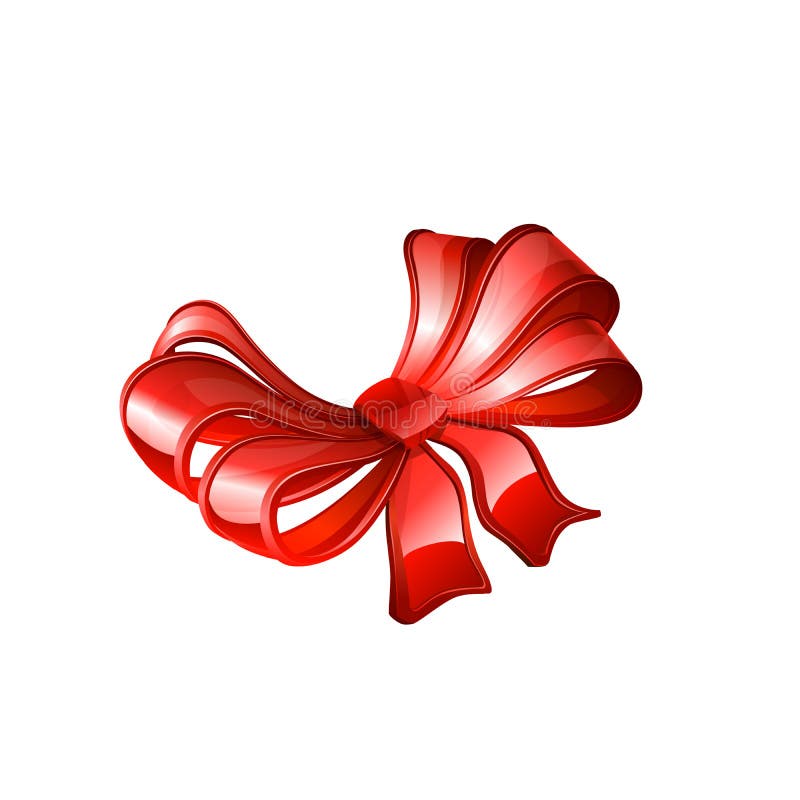 Red bow. Vector stock vector. Illustration of element - 50100237