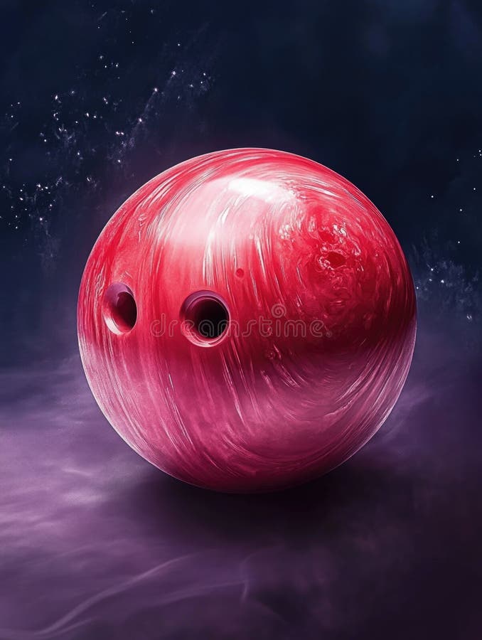 Red Bowling Ball stock photo. Image of recreational - 376468908