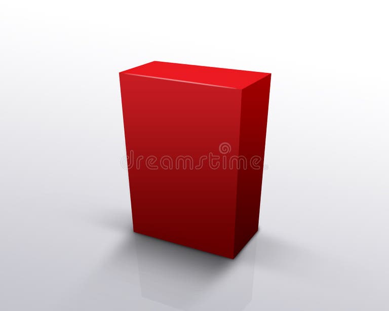 Red box stock illustration. Illustration of three, isolated - 10410228