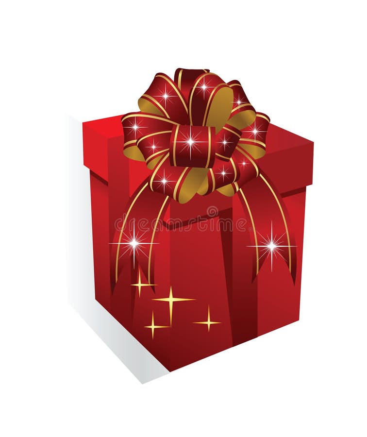 Gift Box Red stock illustration. Illustration of holydays - 47921169