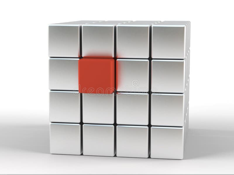 Red box stock illustration. Illustration of individuality - 2337468