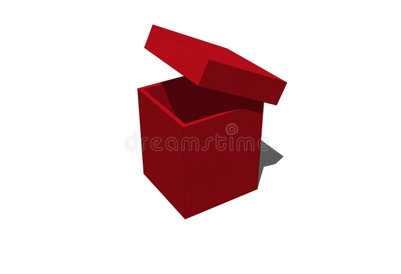 Red box stock illustration. Illustration of present, full - 506107