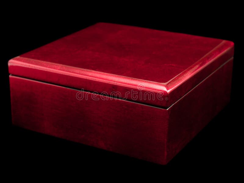 Red box with aged lacquer stock image. Image of case - 12235431