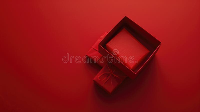 Red Box with a Red Bar of Soap Inside Stock Photo - Image of package ...