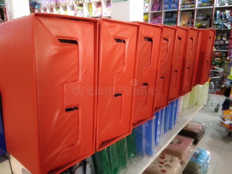 The red box files stock image. Image of office, studies - 222875485