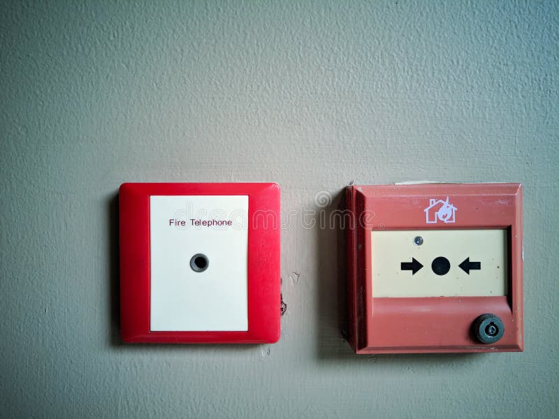 Red Box Fire Fighters Telephone Point. Stock Photo - Image of point ...