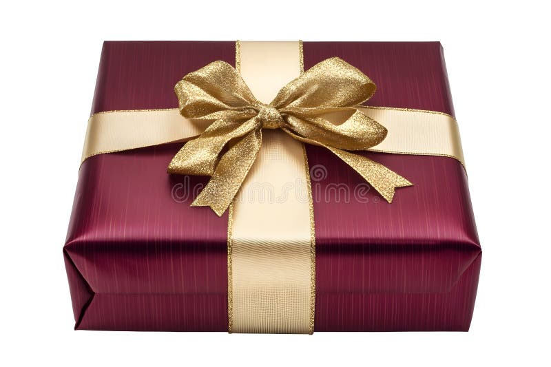 Luxury Red Gift Box on White Background Luxury Christmas Gift Box with ...