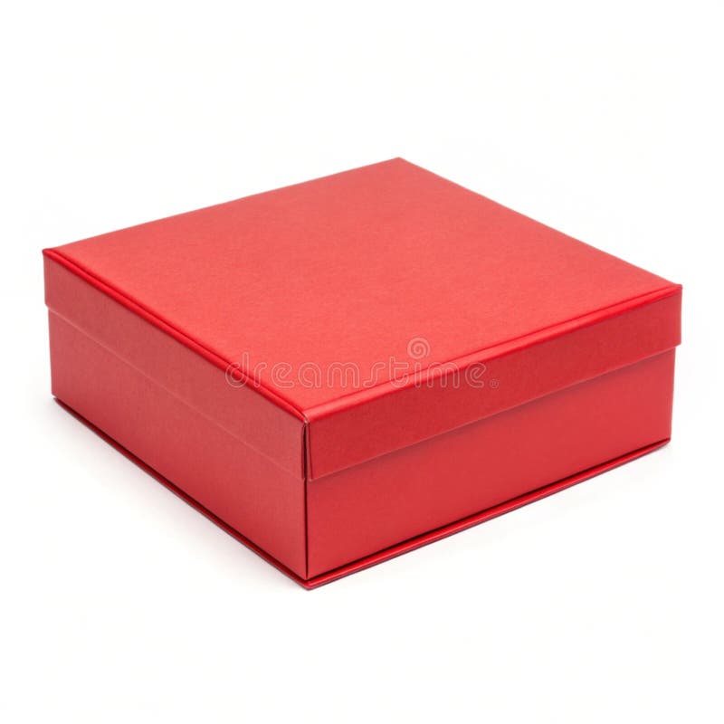 Red Box Isolated on Transparent Background Stock Illustration ...