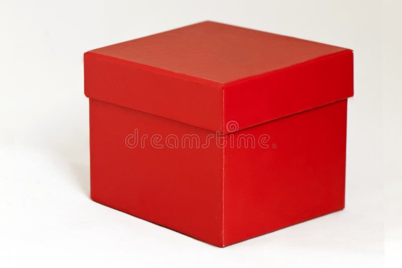 Red box stock photo. Image of cube, anniversary, container - 46554122