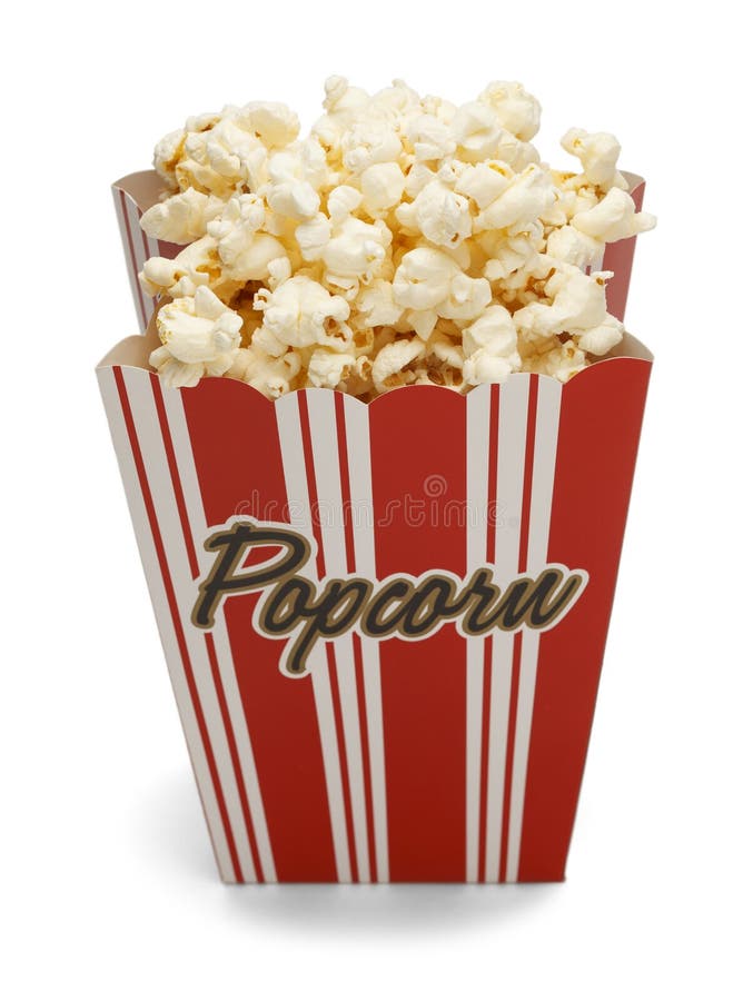 Box of Butter Popcorn stock image. Image of drink, arts - 29882871