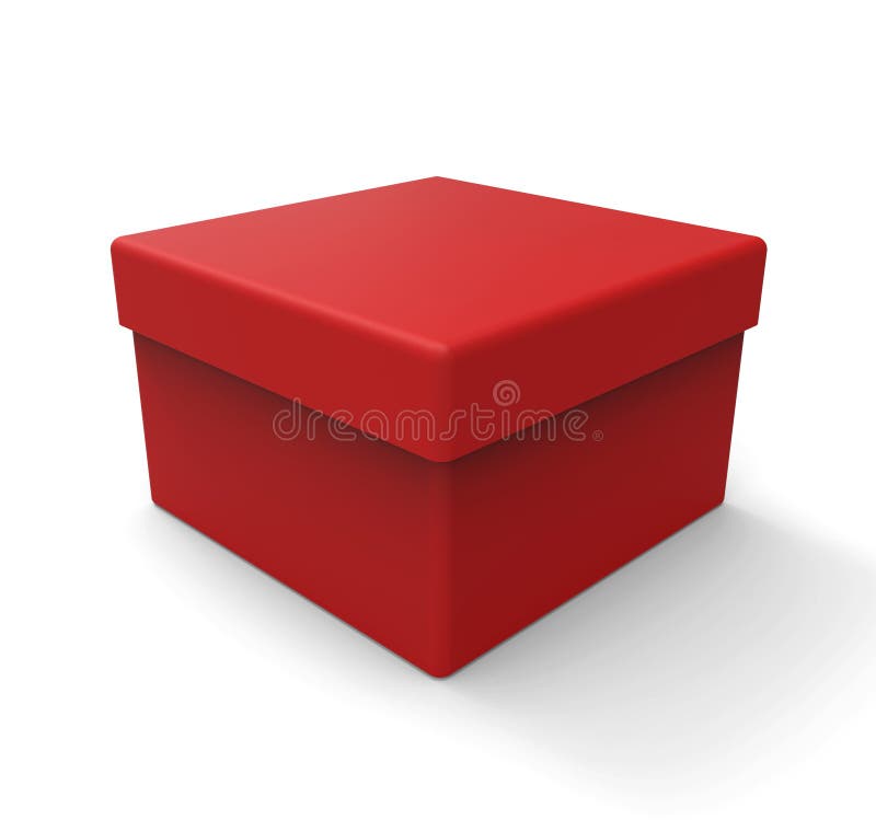 Red box, square shape stock illustration. Illustration of paper - 66346602