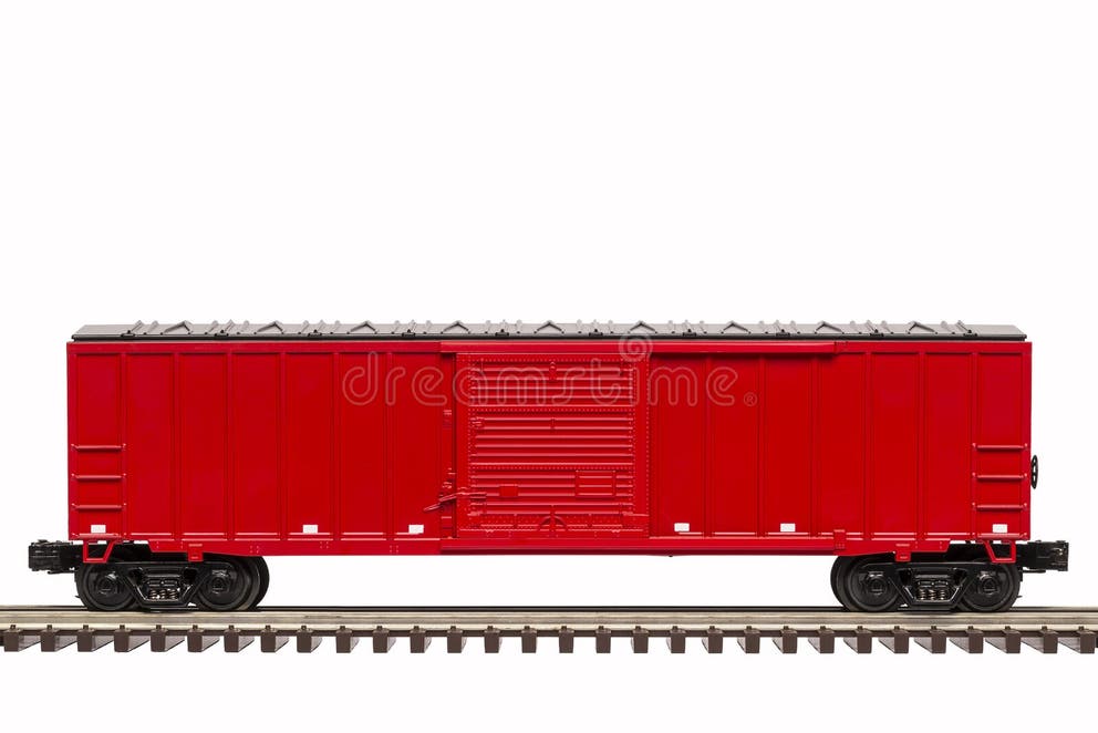 Red Boxcar stock image. Image of scale, train, delivery - 50817723
