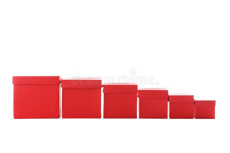 Red boxes stock photo. Image of pack, post, delivery - 81859442