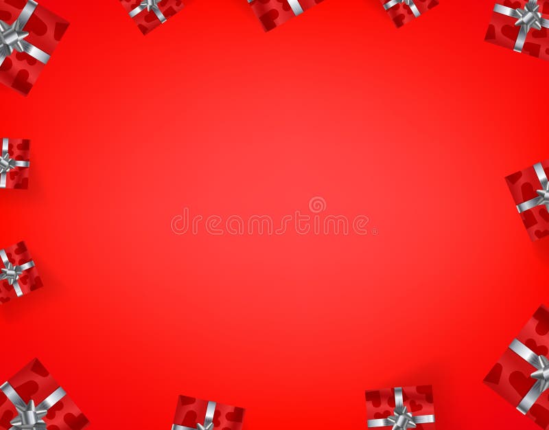 Red Boxes Wallpaper. Social Media Message Stock Vector - Illustration ...
