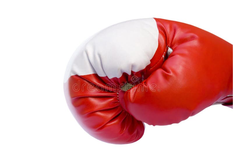 Red boxing glove stock image. Image of equipment, fight - 4342359