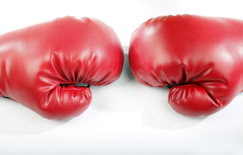 Red Boxing Gloves stock photo. Image of knock, sportswear - 9673952