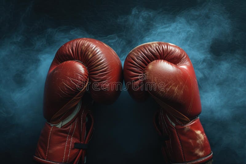 Dramatic Boxing Ring Under Spotlight Stock Photo - Image of empty ...