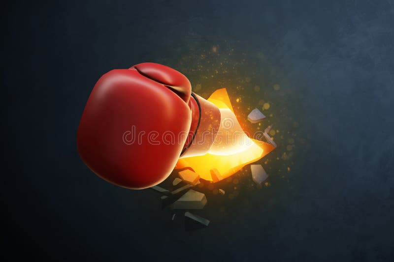 Red Boxing Gloves 3d Illustrations Stock Illustration - Illustration of ...