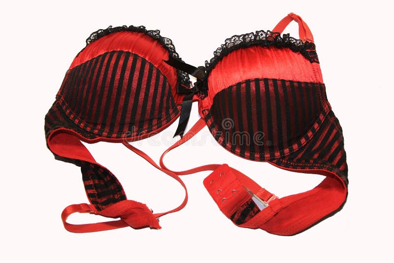 Red bra stock photo. Image of undergarment, romantic, silk - 8346270