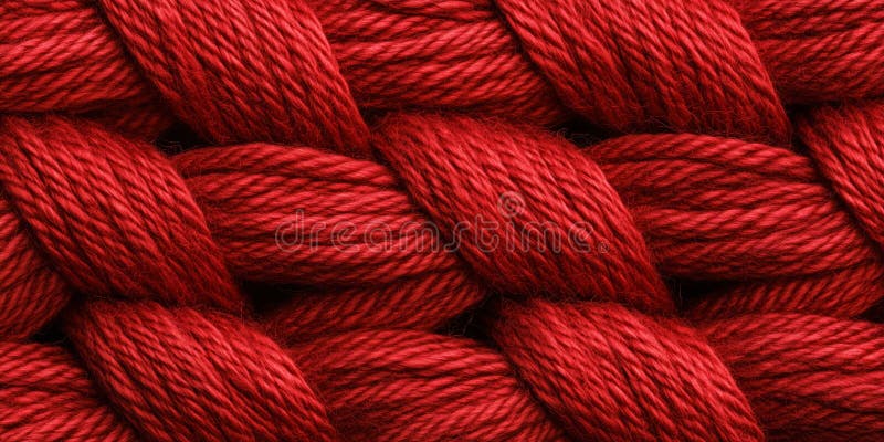 Red Braided Yarn Texture for Crafting and Textile Design Inspiration ...