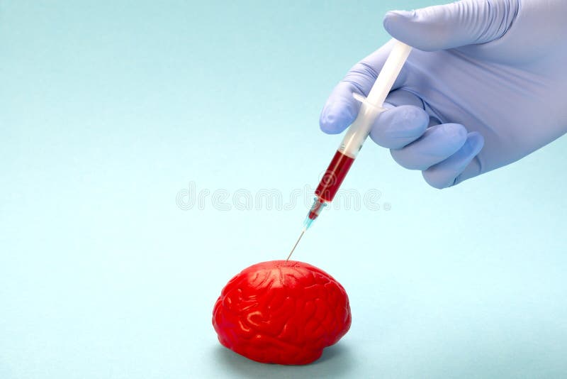 Injection Brain stock photo. Image of needle, laboratory - 6352598