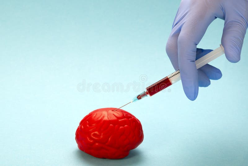 Injection Brain stock photo. Image of needle, laboratory - 6352598