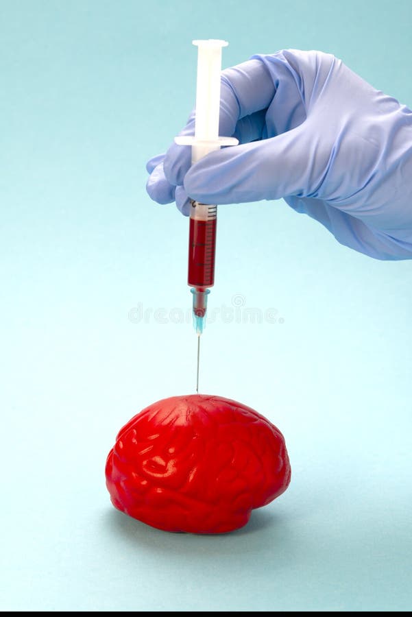 Injection Brain stock photo. Image of needle, laboratory - 6352598