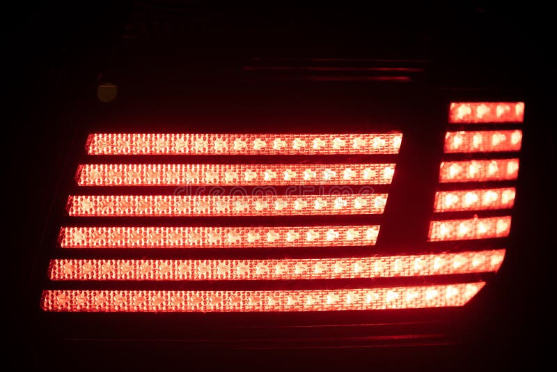 Red brake light stock image. Image of electric, modern - 163281589