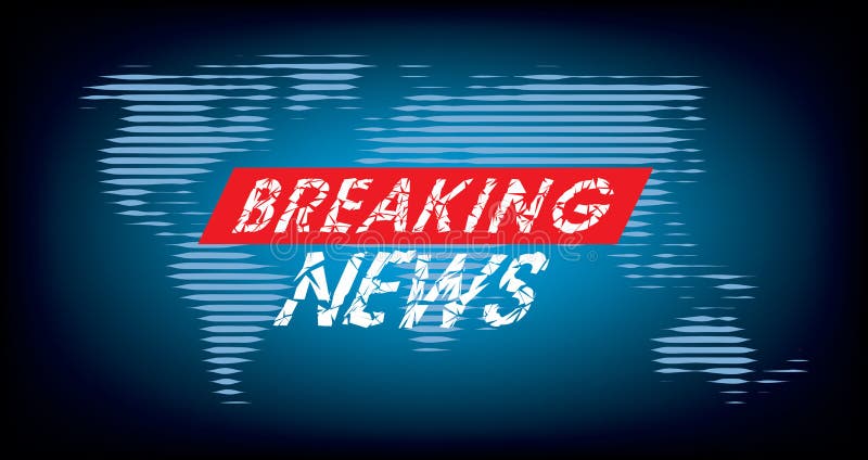 Red break new stock vector. Illustration of headline - 98644735