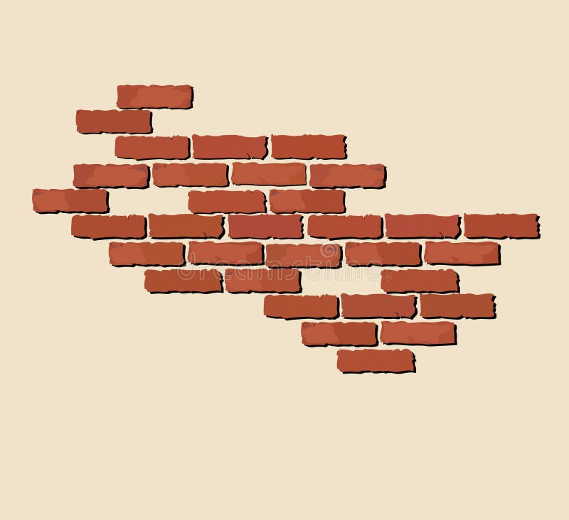 Red brick stock vector. Illustration of masonry, build - 13358960