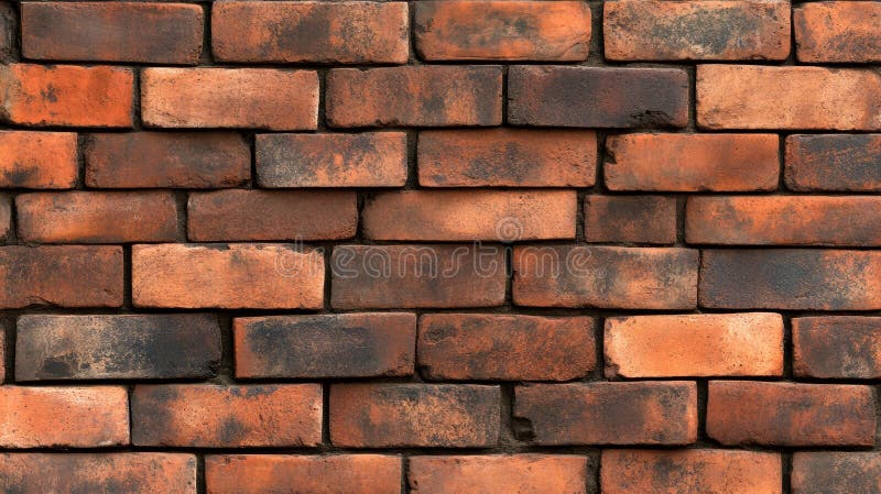 Red Brick Accent, a Closeup of Texture on Classic Brick Wall Stock ...