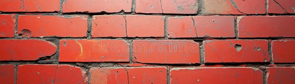 Red Brick Accent, Single Red Brick Highlighted in Textured Brick Wall ...
