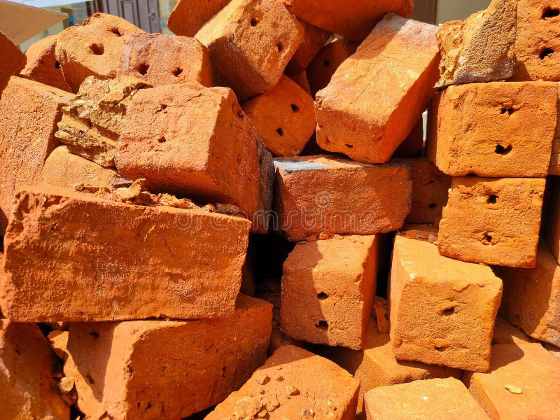 Red Brick As One of the Basic Materials of Building Construction Stock ...