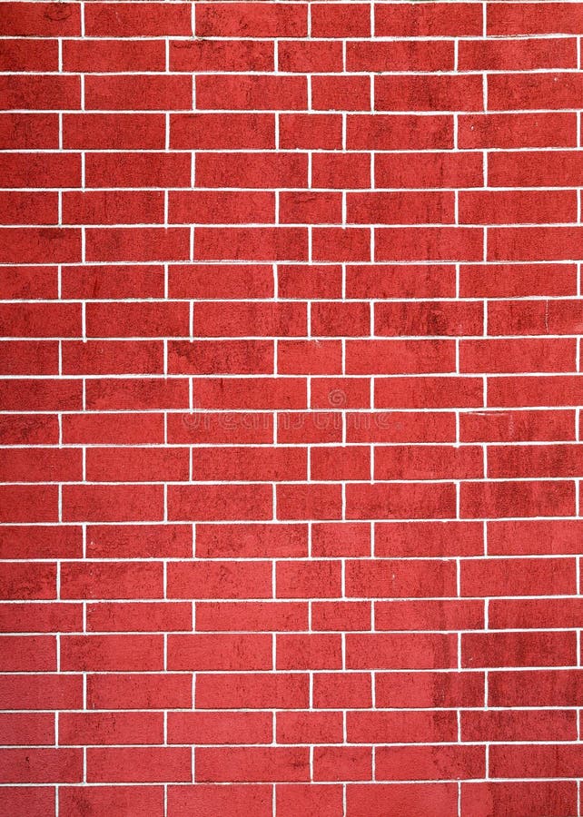 Striped Brick on Concrete Wall Stock Image - Image of industry ...