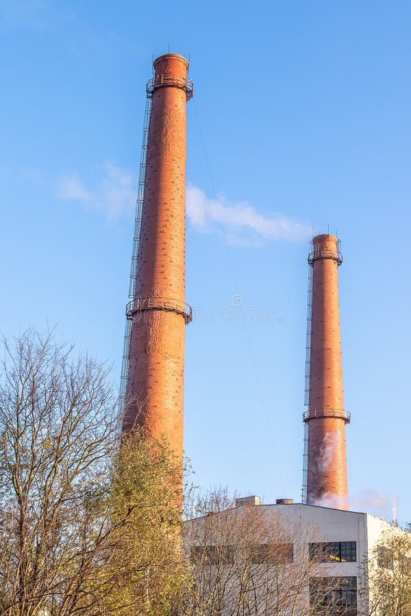 Red Brick Boiler House Pipes Stock Image - Image of city, power: 202017615