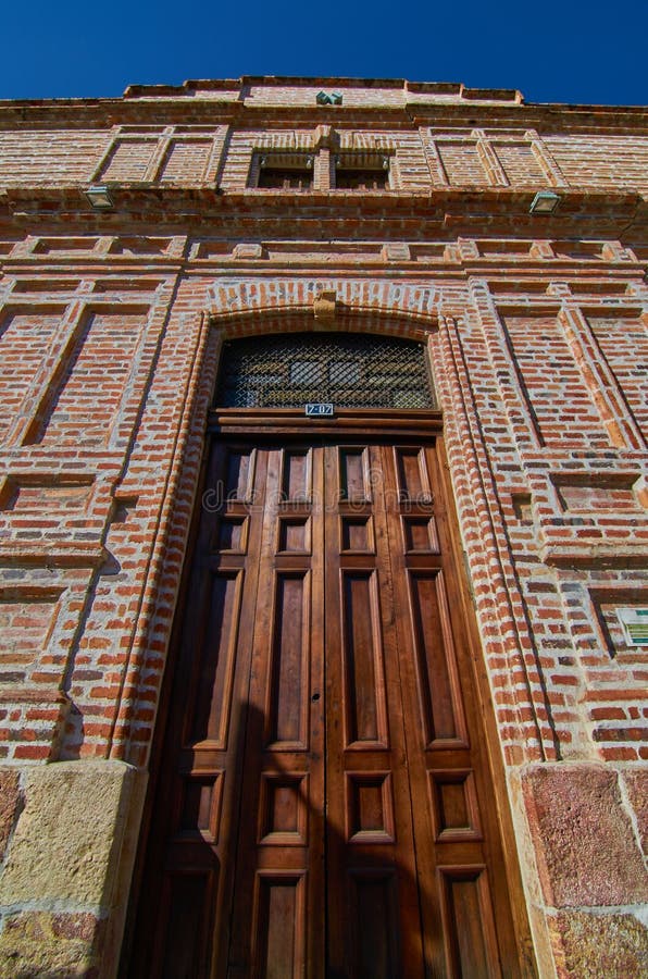 Red brick Building stock photo. Image of blue, brick - 64991026