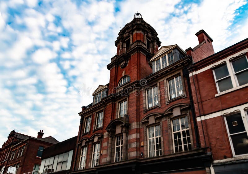 Red Brick Building 1 stock photo. Image of stone, town - 129062560