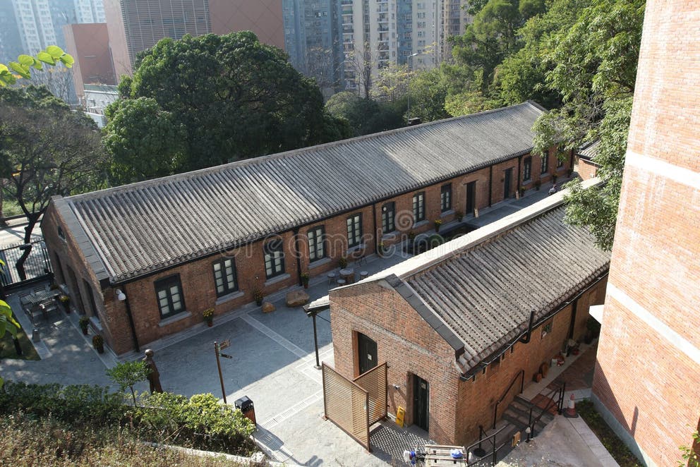 Red Brick Built Structure at Hong Kong Editorial Photo - Image of ...