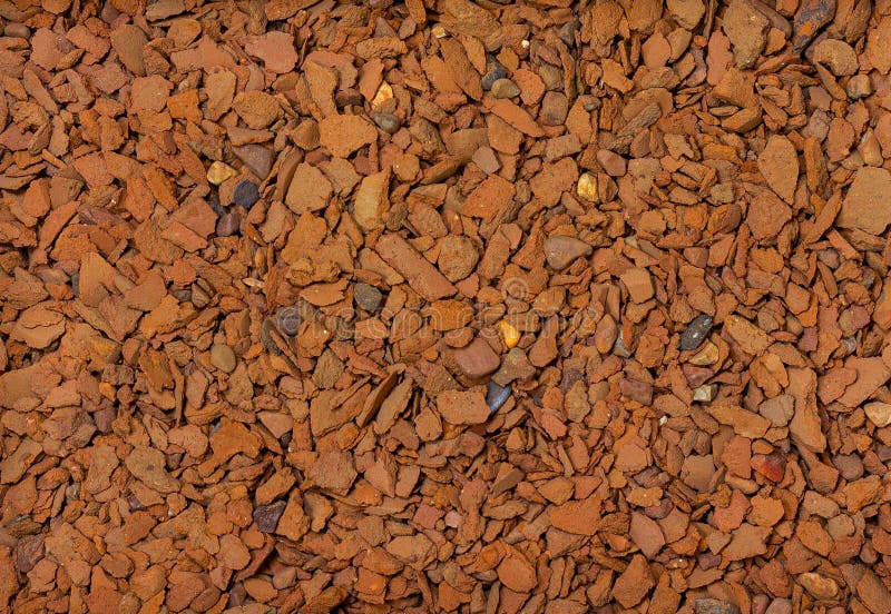 Red brick chips texture stock image. Image of texture - 358087613