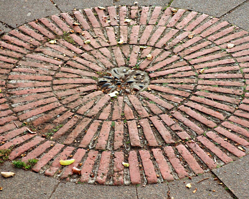 Red brick circle stock image. Image of backdrop, concentric - 198528509