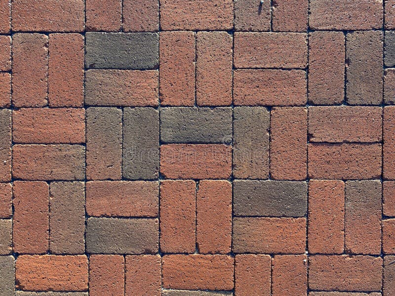 Red Brick Cobblestone Walkway Sidewalk Road Roadway Driveway Stock ...
