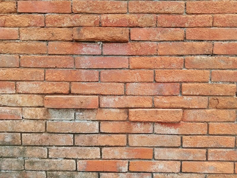 Red Brick Concrete Wall Line Texture Background Stock Image - Image of ...