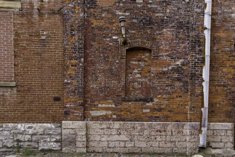 Red Brick Decay stock photo. Image of drain, stucture - 44842684