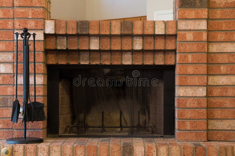 66+ Red brick fireplace Free Stock Photos - StockFreeImages