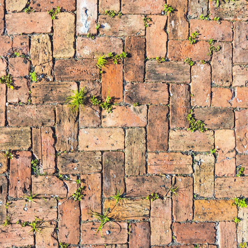 Red brick floor stock image. Image of sidewalk, bricks - 45862801