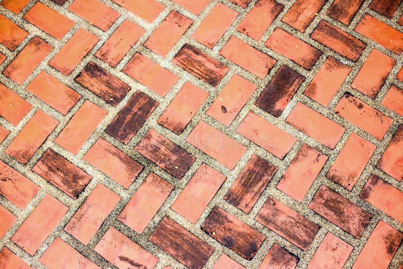 Red Brick Floor Pattern Texture Stock Photo - Image of orange ...
