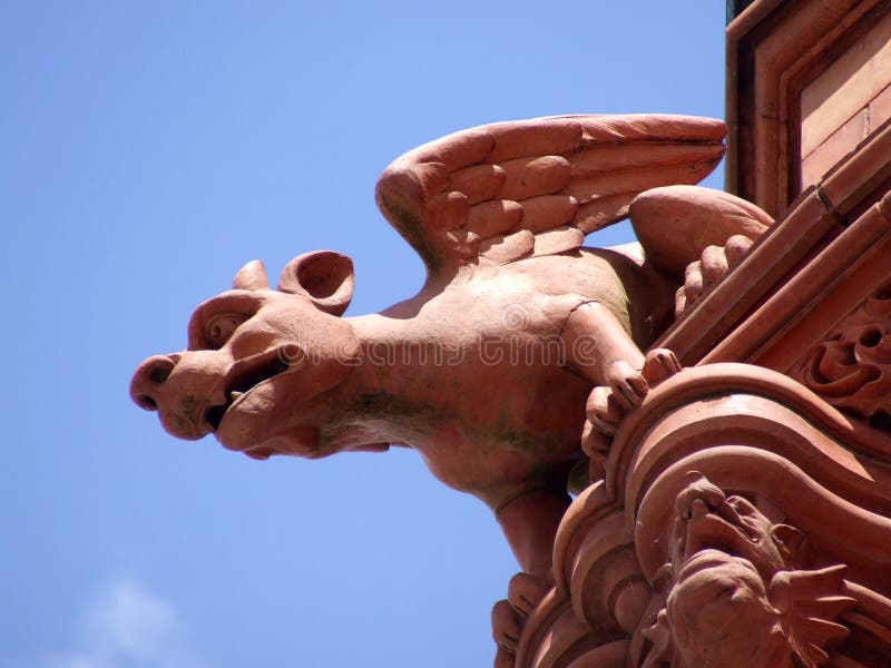 Gargoyle on Cardiff Castle, Wales Stock Photo - Image of castle, wales ...