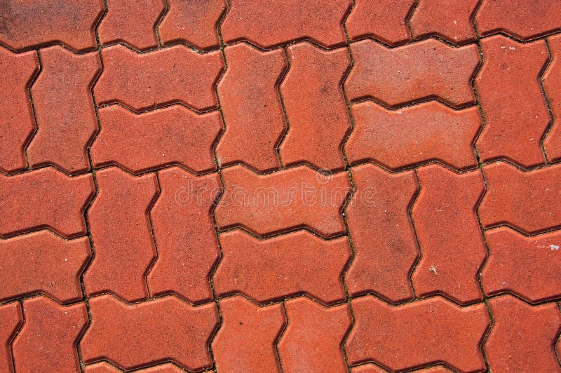 Brick on ground stock photo. Image of pattern, tile, brown - 16517136