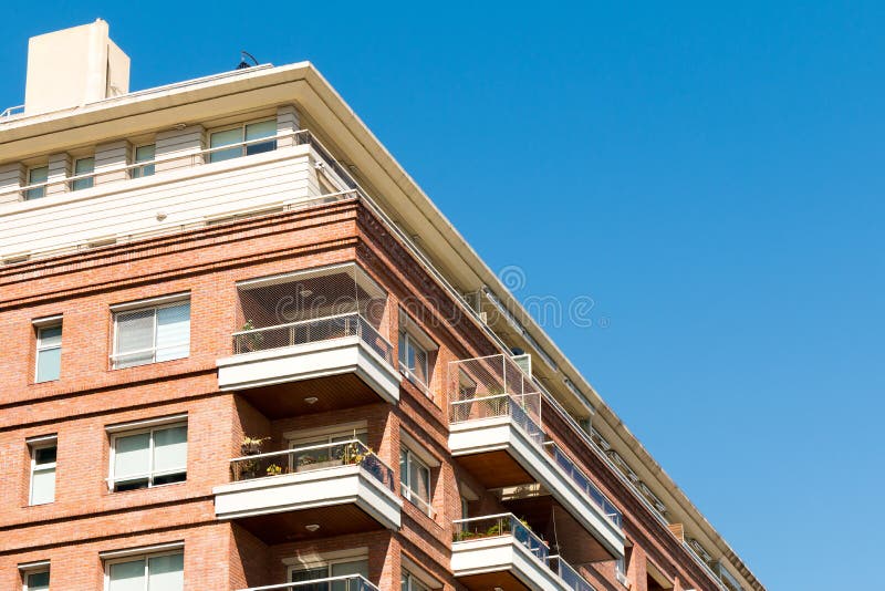 Red brick house stock photo. Image of residential, multi - 61520330